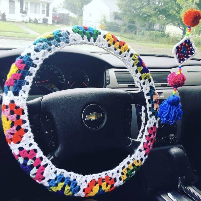 Hippie Steering Wheel Cover