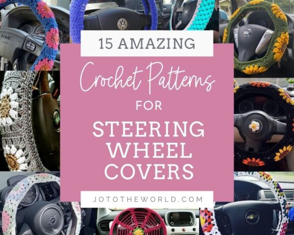 15 Amazing Crochet Steering Wheel Cover Patterns | Jo to the World ...