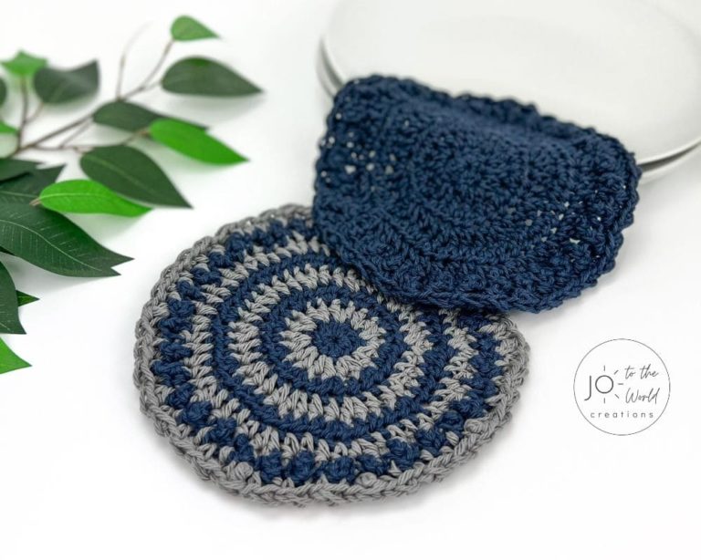 Round Crochet Dishcloth Pattern | Jo to the World Creations