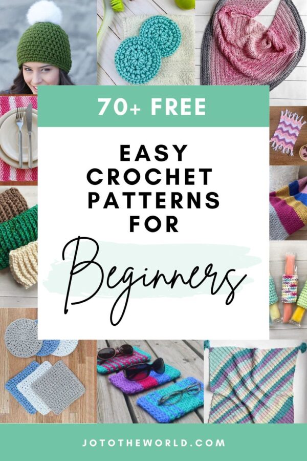70+ Free & Easy Crochet Patterns for Beginners | Jo to the World Creations
