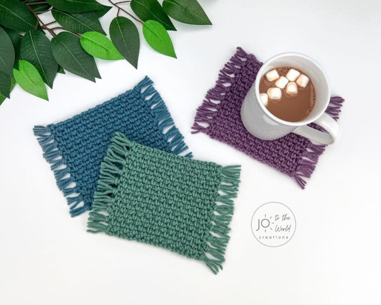 Easy Mug Rug - Free Crochet Pattern | Jo to the World Creations