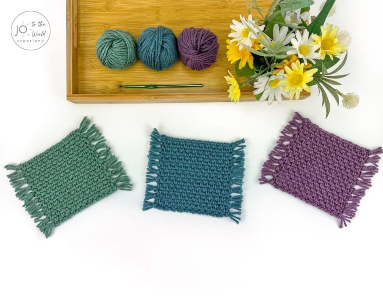 Easy Mug Rug - Free Crochet Pattern | Jo to the World Creations