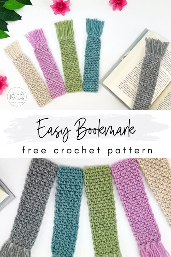 Easy Crochet Bookmark Pattern Free | Jo to the World Creations