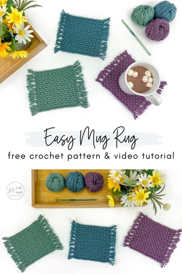 Easy Mug Rug - Free Crochet Pattern | Jo to the World Creations