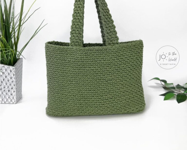 Easy Crochet Tote Bag Pattern - Free | Jo to the World Creations