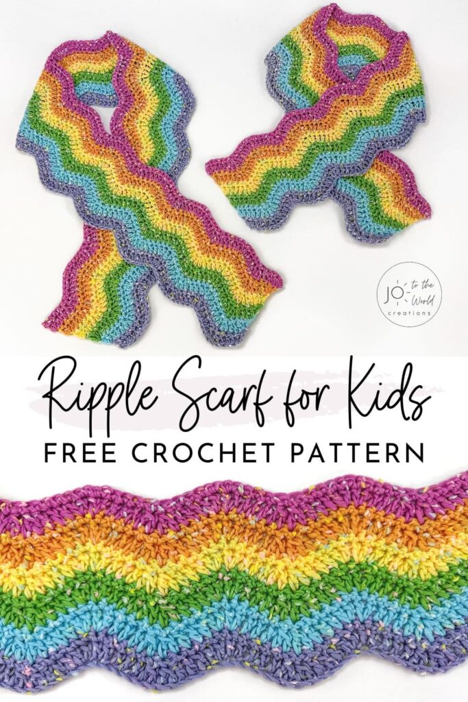 Kids Crochet Scarf Pattern - Free | Jo to the World Creations