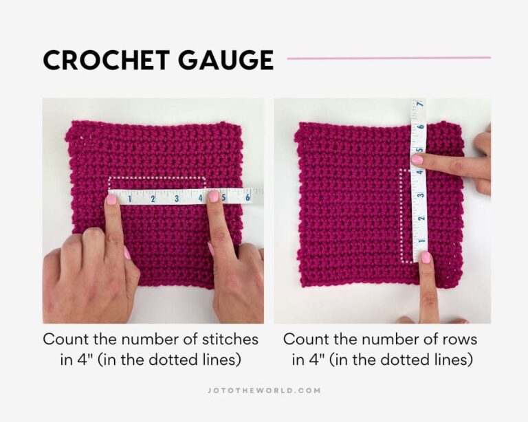 Crochet Gauge - A Step-by-Step Guide | Jo to the World Creations