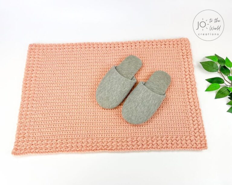 Easy Crochet Bath Mat Pattern - Free | Jo to the World Creations