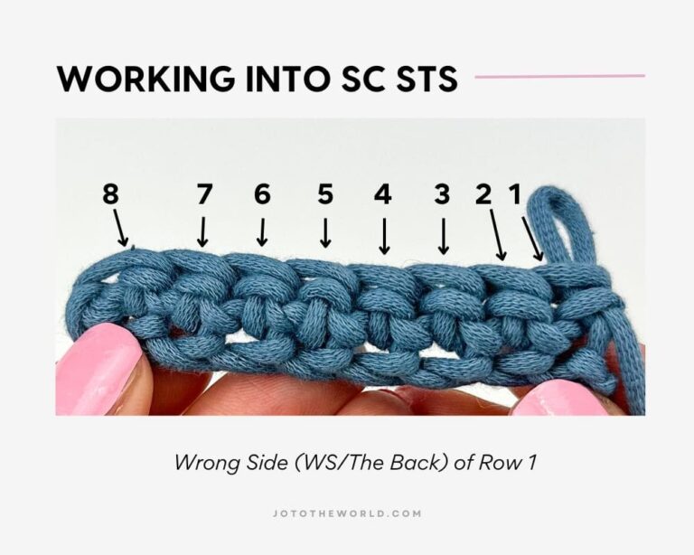 How to Single Crochet (sc) Step by Step with Photos & Videos | Jo to ...
