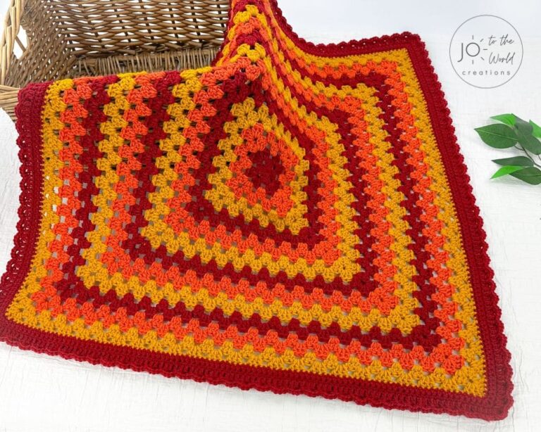 Continuous Granny Square Blanket Crochet Pattern | Jo to the World ...