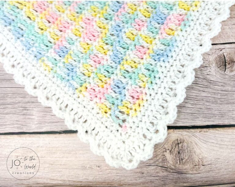 How to Crochet a Baby Blanket for Beginners | Jo to the World Creations
