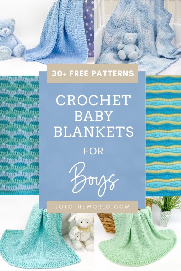 30+ Cute, Easy & Free Baby Boy Crochet Blanket Patterns | Jo to the ...