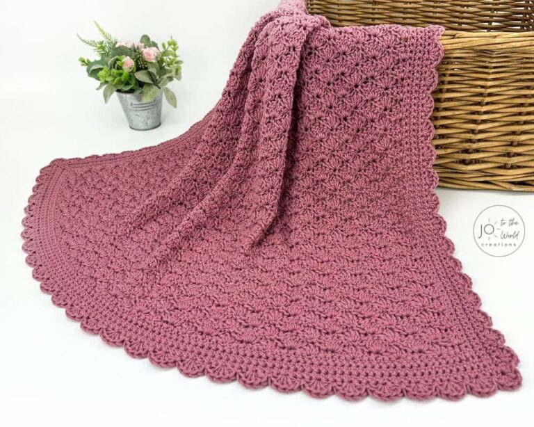 Easy Shell Blanket - Free Crochet Pattern | Jo to the World Creations