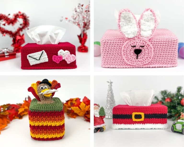 Easy Crochet Tissue Box Cover - Free Pattern | Jo to the World Creations