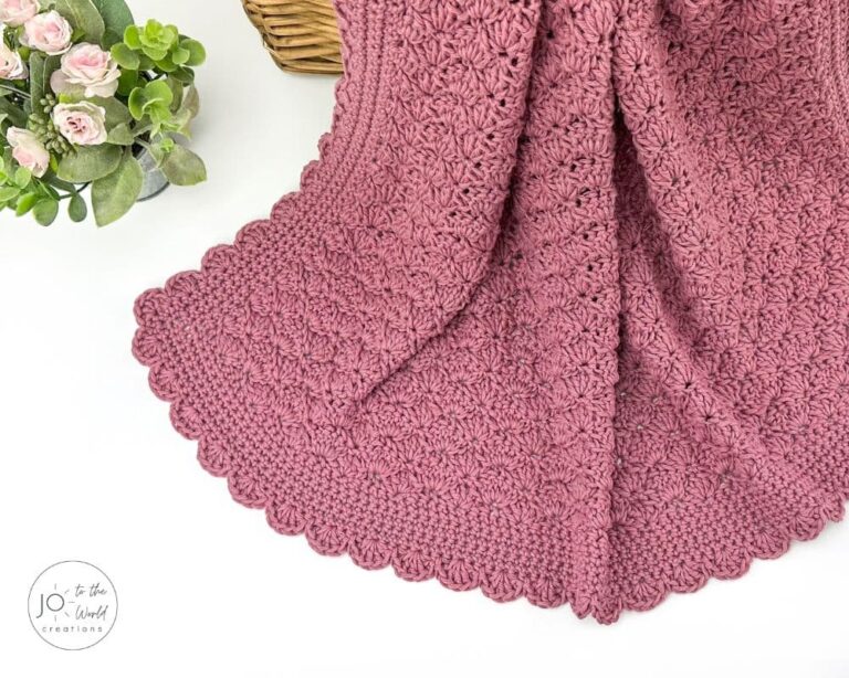 Easy Shell Blanket - Free Crochet Pattern | Jo to the World Creations