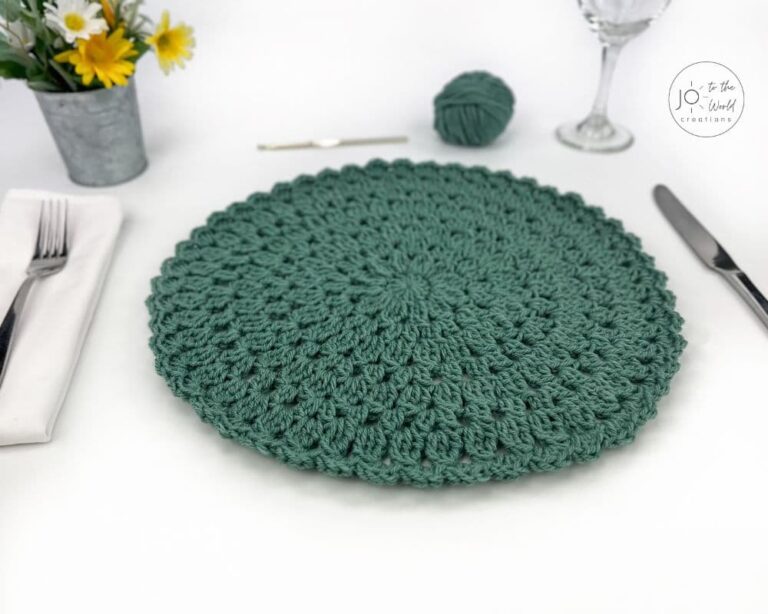 Beautiful Crochet Round Placemat - Free Pattern | Jo to the World Creations