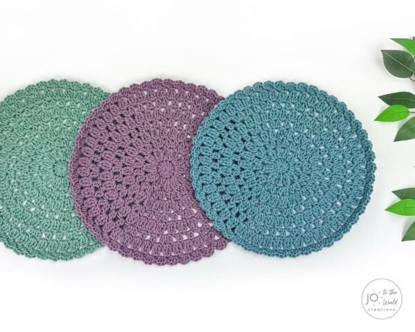 Beautiful Crochet Round Placemat - Free Pattern | Jo to the World Creations