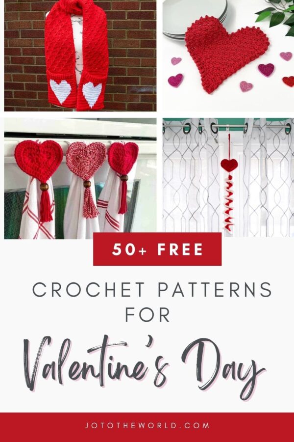 50+ Valentine's Day Crochet Patterns (Free!) | Jo to the World Creations