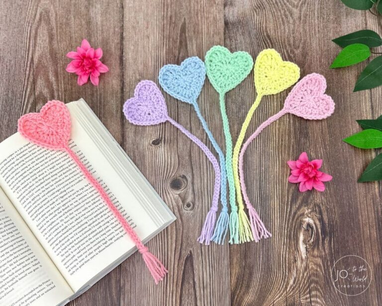 Heart Bookmark - Free Crochet Pattern | Jo to the World Creations
