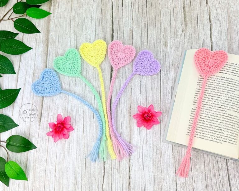 Heart Bookmark - Free Crochet Pattern | Jo to the World Creations