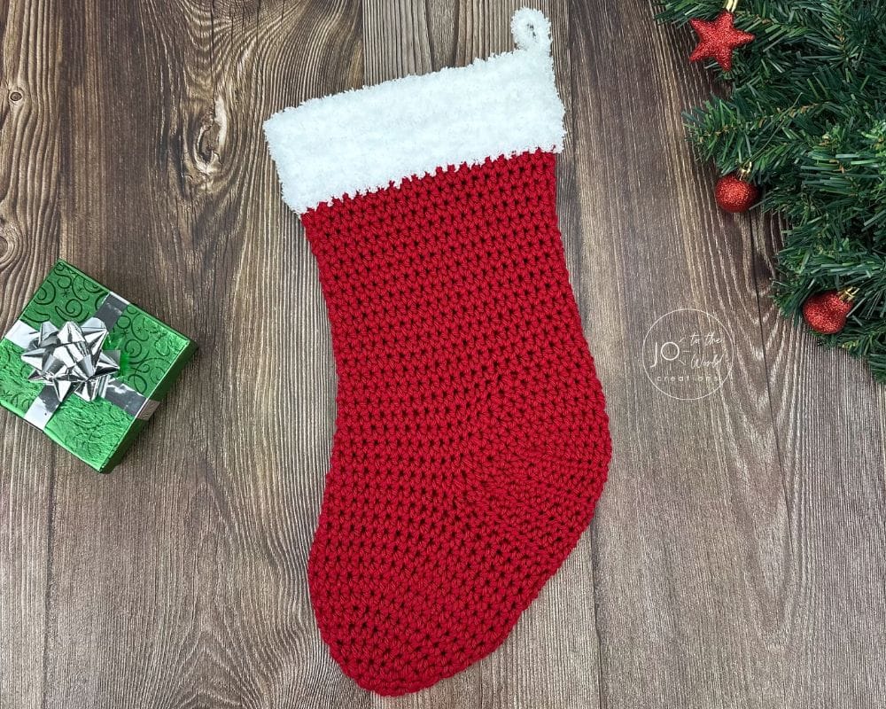 Easy Christmas Stocking - PDF Crochet Pattern | Jo to the World Creations
