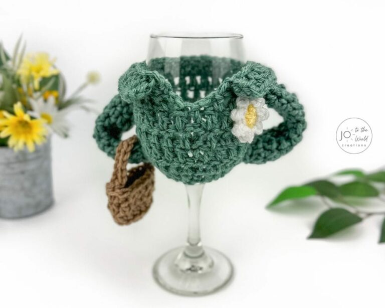 Wine Glass Jacket - Free Crochet Pattern | Jo to the World Creations