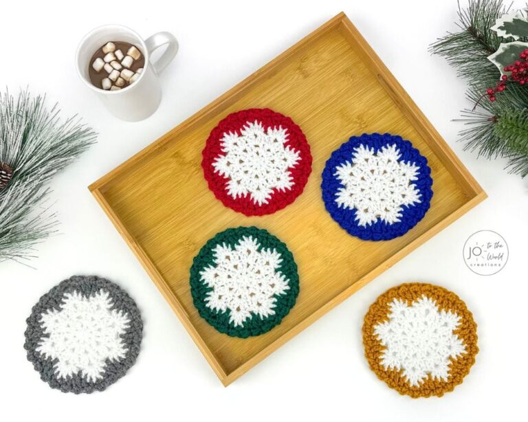 Snowflake Coaster - Free Crochet Pattern | Jo to the World Creations