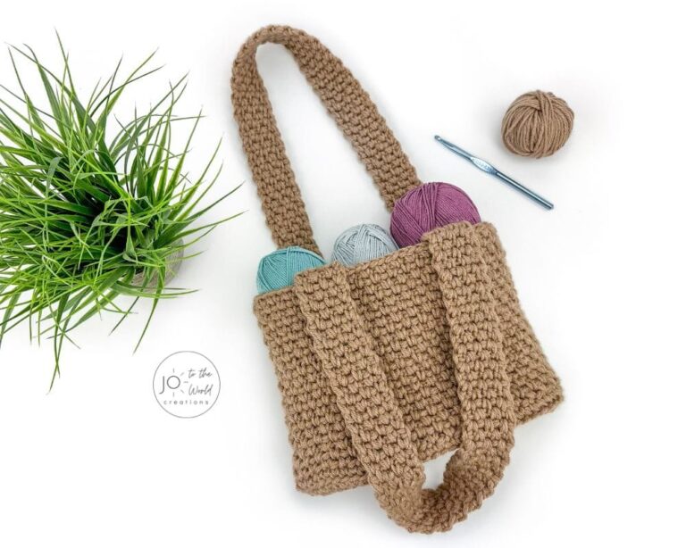Small Tote Bag - Free Crochet Pattern | Jo to the World Creations