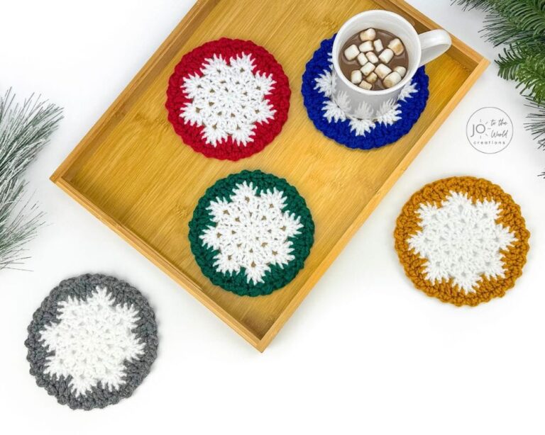 Snowflake Coaster - Free Crochet Pattern | Jo to the World Creations