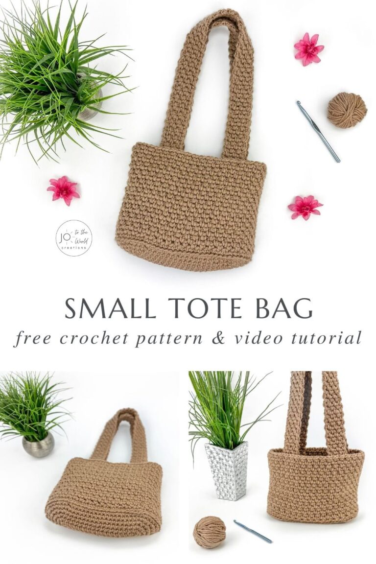 Small Tote Bag - Free Crochet Pattern | Jo to the World Creations