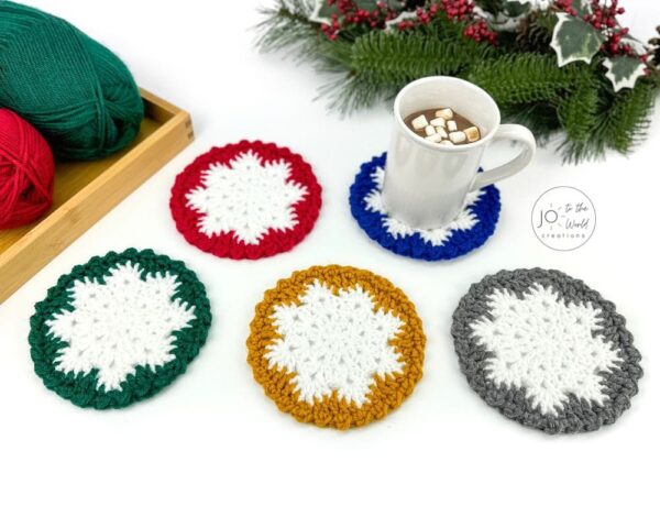 Snowflake Coaster - Free Crochet Pattern | Jo to the World Creations