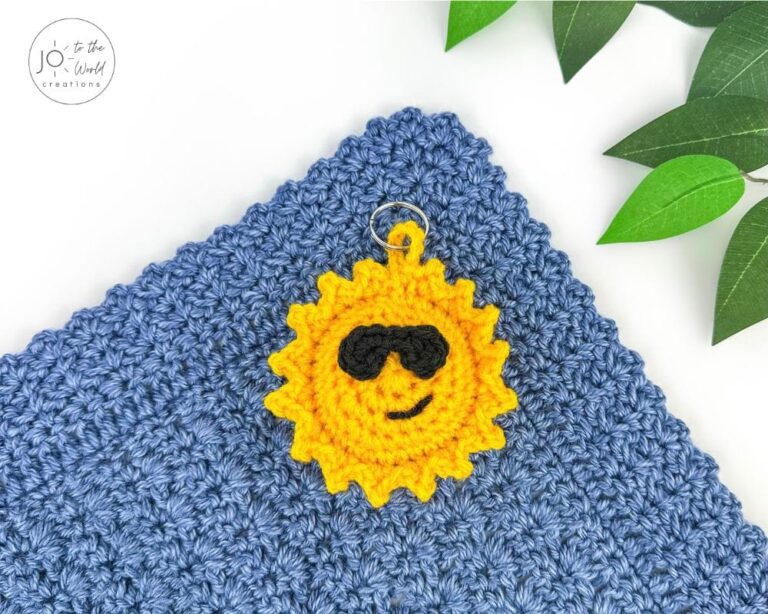 Sun Keychain - Free Crochet Pattern | Jo to the World Creations