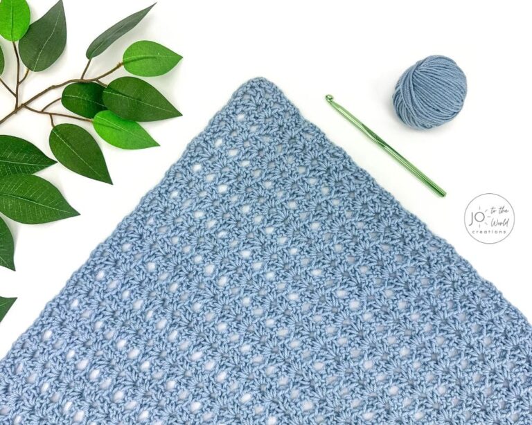 Easy Lace Shawl - Free Crochet Pattern | Jo to the World Creations