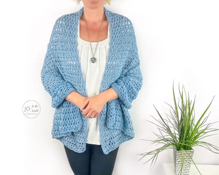 Easy Lace Shawl - Free Crochet Pattern | Jo to the World Creations