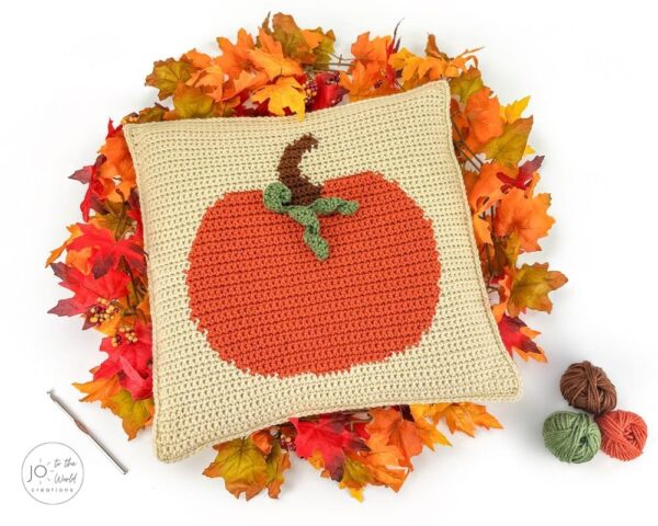 Pumpkin Pillow - Free Crochet Pattern | Jo to the World Creations