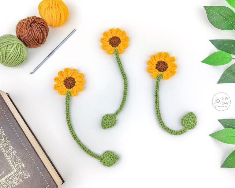 Flower Bookmark - Free Crochet Pattern | Jo to the World Creations